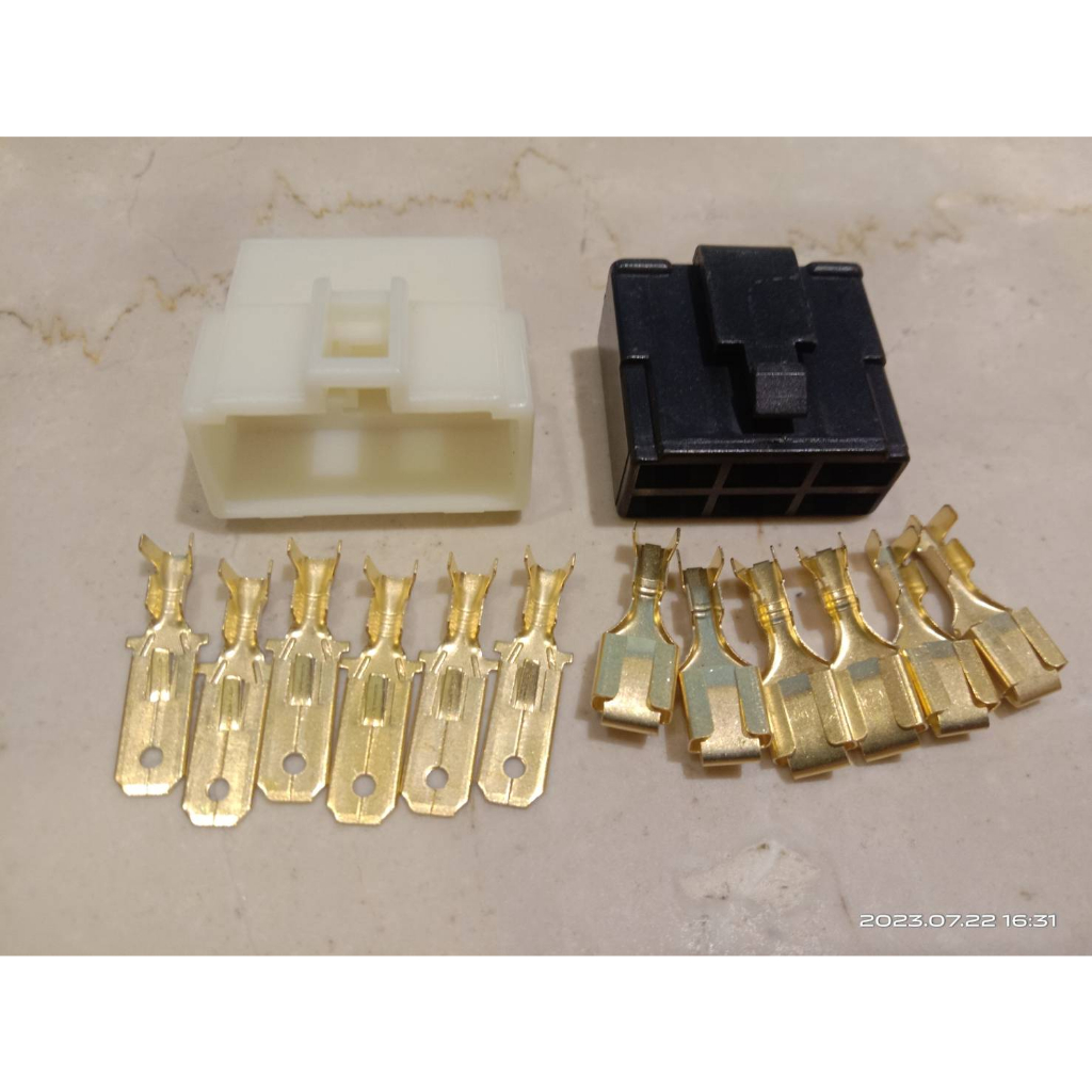 整流器接頭 本田 川崎 鈴木 山葉 BWS 勁戰6PIN 6P / 6.3mm / 250型整流器改裝 LDB5 6P連 | 蝦皮購物