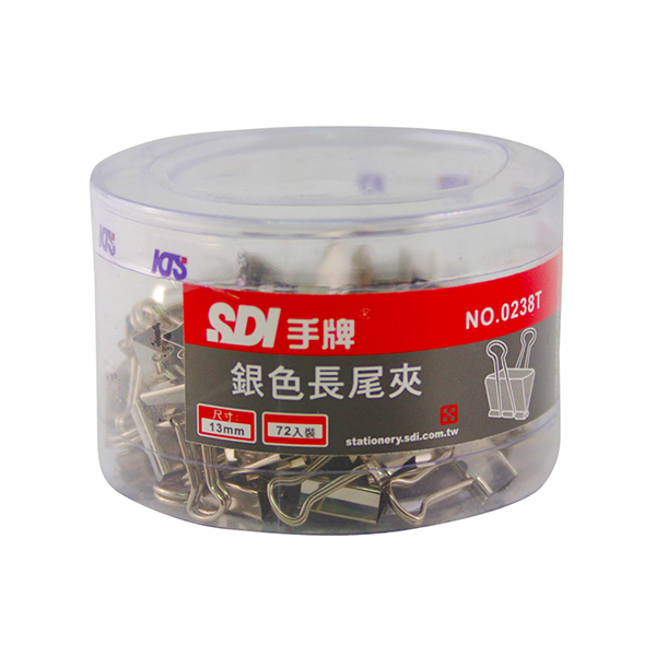 手牌SDI 0232T~0238T 銀色長尾夾 整理夾 辦公用品 | 蝦皮購物