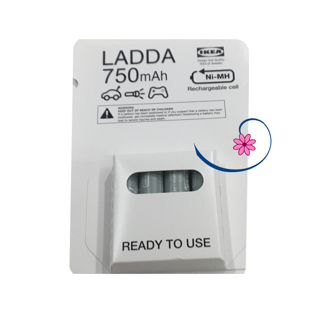 ╭☆卡思爾☆╮代購 IKEA LADDA 750-新品．充電電池(4入)充電電池, AAA 1.2V 4號電池- | 蝦皮購物