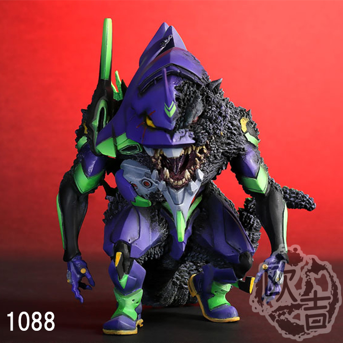 23年11月 日版 X-plus Q版 哥吉拉對福音戰士 EVA初號機G覺醒形態 | 蝦皮購物
