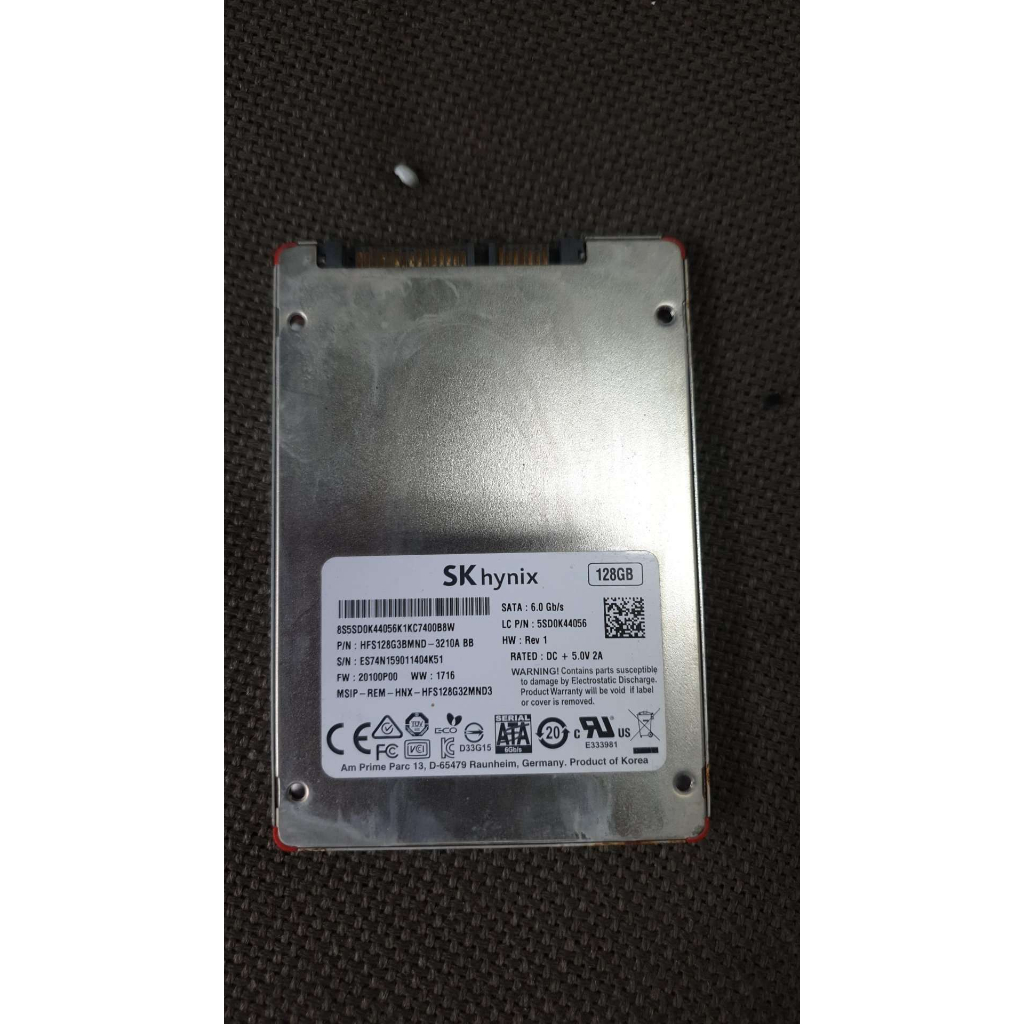 含稅 外觀不佳功能正常 固態硬碟 SK hynixSSD 128G 128GB 保固1個月 08H380 | 蝦皮購物