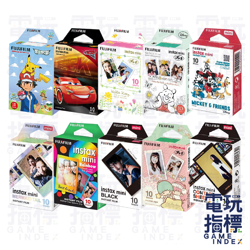 【電玩指標】十倍蝦幣 富士 Fujifilm Instax 拍立得底片 綜合賣場 Instax Mini 拍立得 底片 蝦皮購物