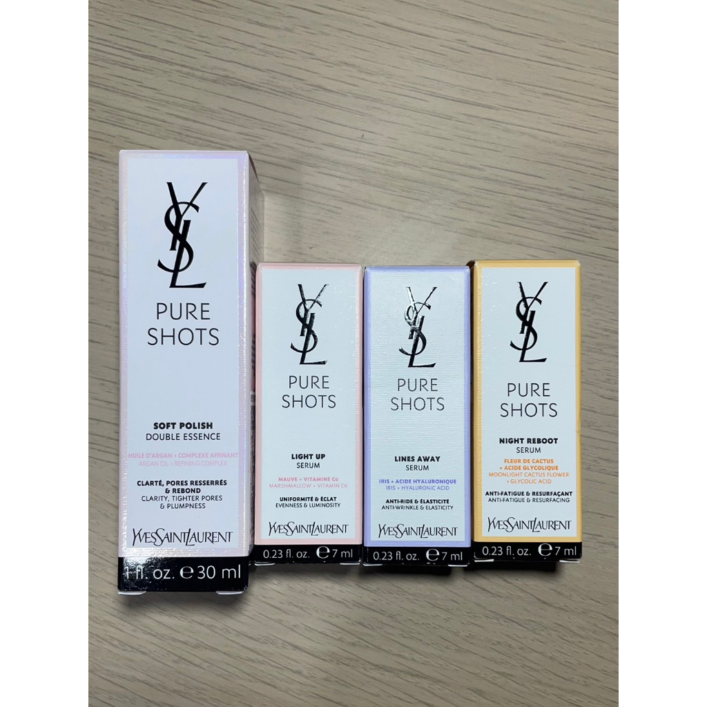 『YSL 聖羅蘭』極效活萃澎潤能量露10ml,淨亮晶透露30ml,嫩白精華7ml,澎潤精華7ml,仙人掌精華7ml | 蝦皮購物