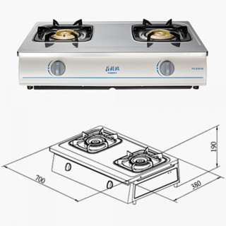 【莊頭北】銅爐頭不銹鋼面板傳統式安全瓦斯爐(TG-6301B) | 蝦皮購物
