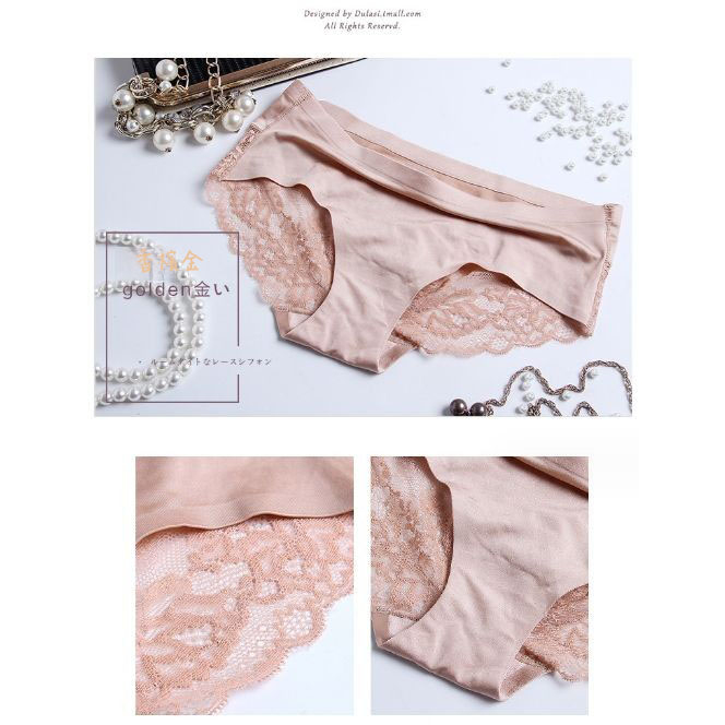 Onedays§♥冷豔美臀♥無痕純棉冰絲中腰蕾絲內褲 奢華珠光 涼感透氣 性感女內褲 三角褲 維多利亞的秘密款 C557 | 蝦皮購物