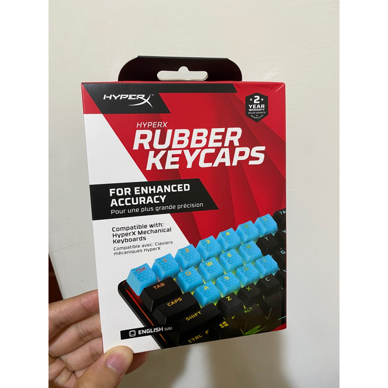 全新未拆HyperX Rubber Keycaps - Gaming Accessory Kit 英文 藍色 | 蝦皮購物