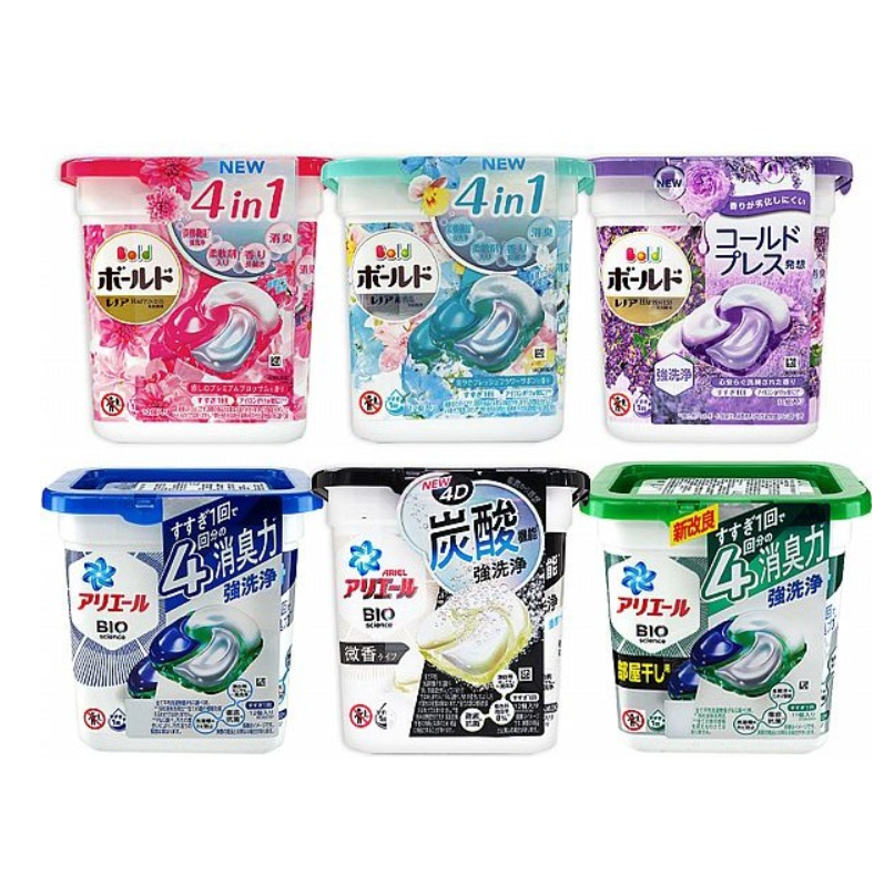 日本 洗衣球 P&G 4D 洗衣膠囊 洗衣膠球 日本原裝 ARIEL GEL BALL 碳酸機能 台灣現貨 | 蝦皮購物