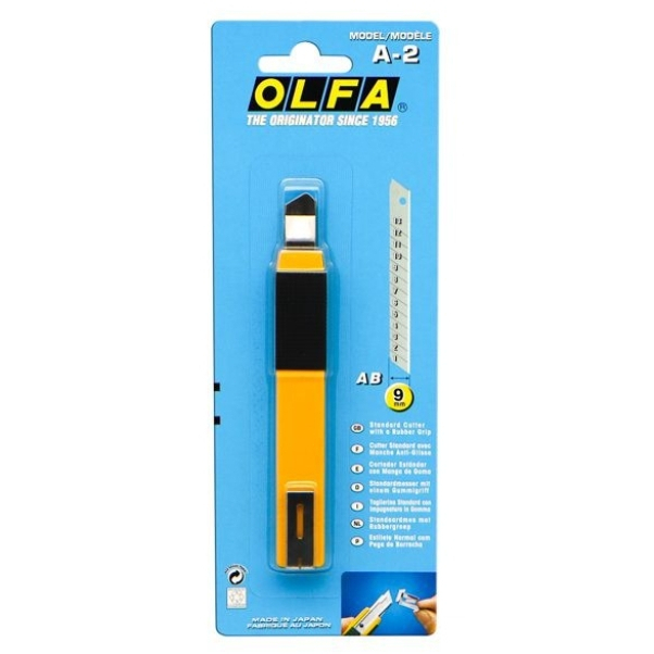 日本 OLFA 最新小型進化版美工刀 A-2 型 ASB-10 ASBB-10黒刃 刀片 9mm 小刀 | 蝦皮購物