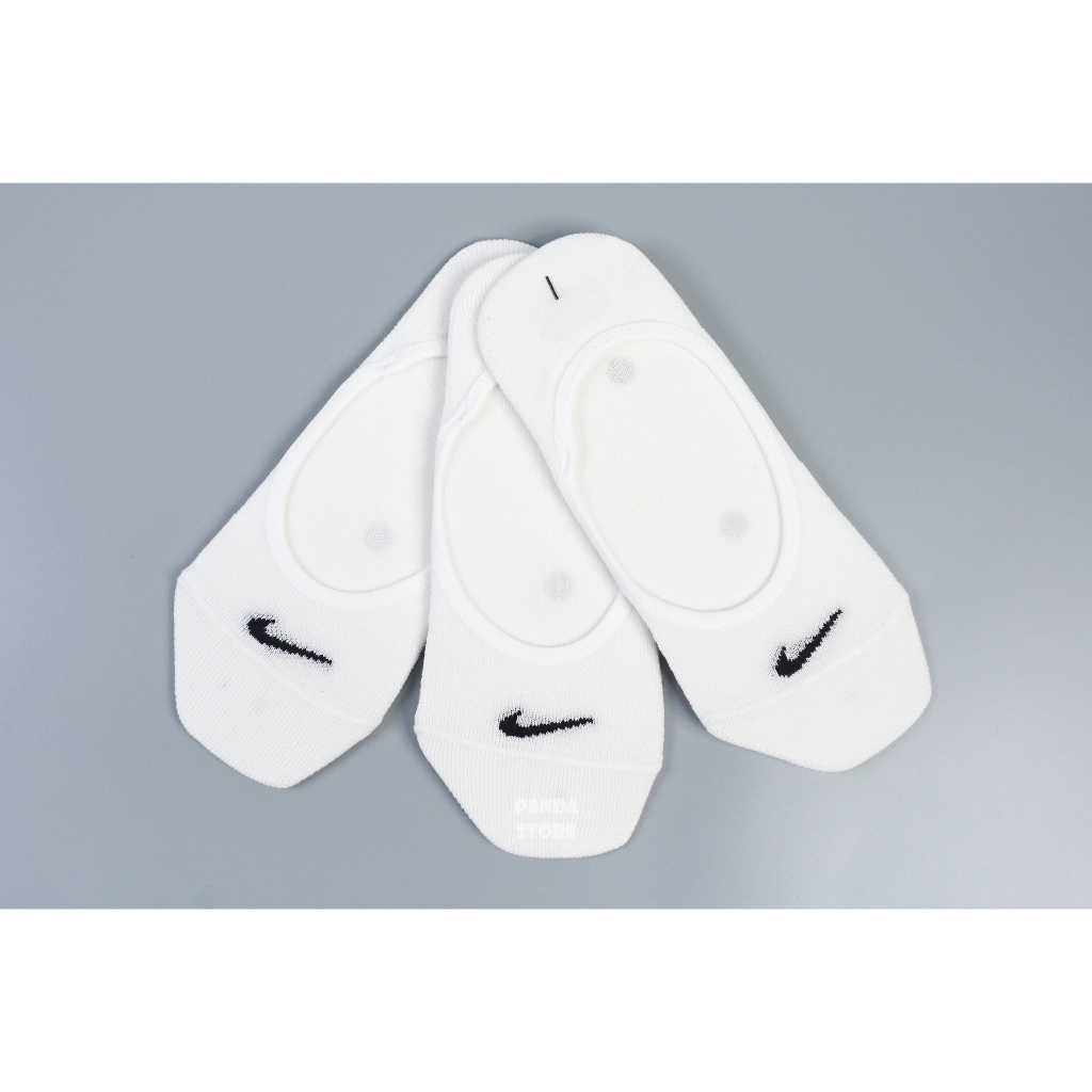 胖達）NIKE 基本款 排汗 踝襪 襪子 船型襪 隱形襪 後跟止滑 SX4863-010 黑 白 900 白米黑 女 | 蝦皮購物