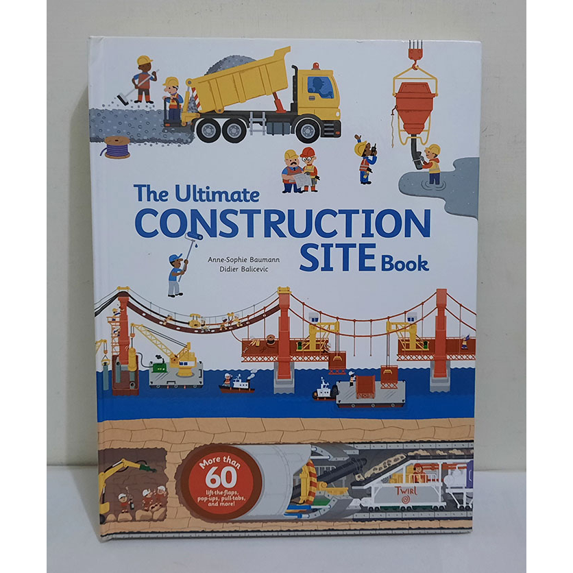 The Ultimate Construction Site Book 陸海空建築工程大集合 立體翻拉書/遊戲書 | 蝦皮購物