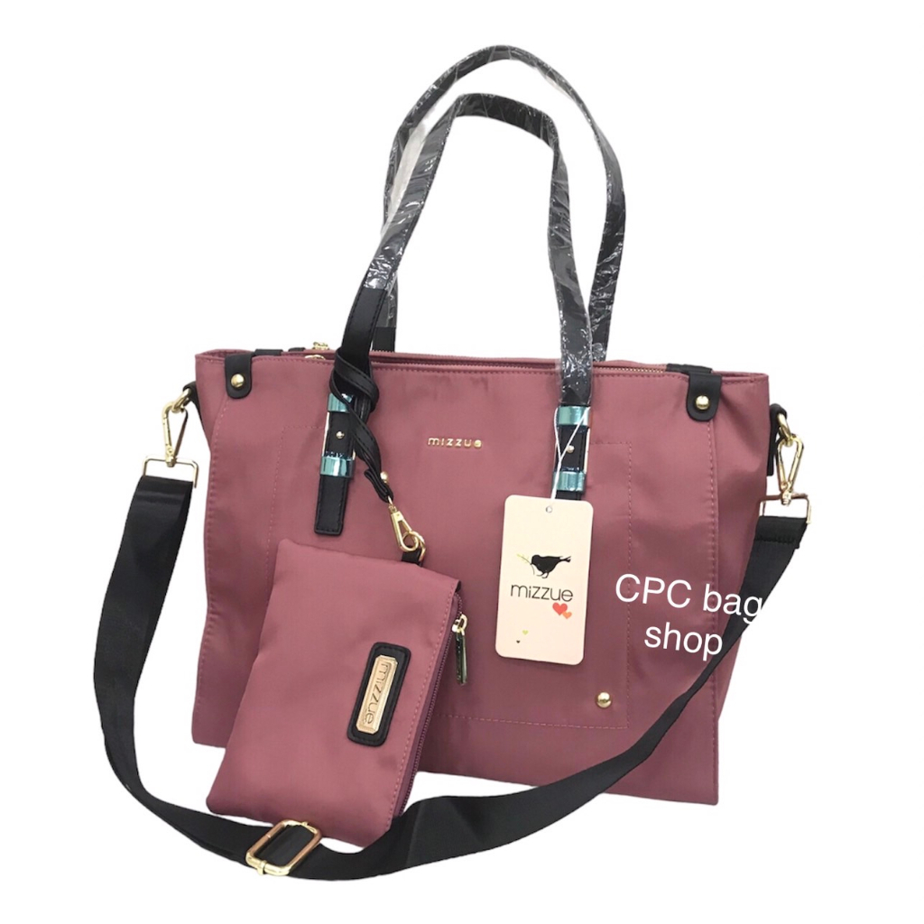 mizzue 質感尼龍 托特包 肩背包 A4可放 女包 女生包包 兩用包 文件包 防水布包包 大容量包包 (現貨) | 蝦皮購物