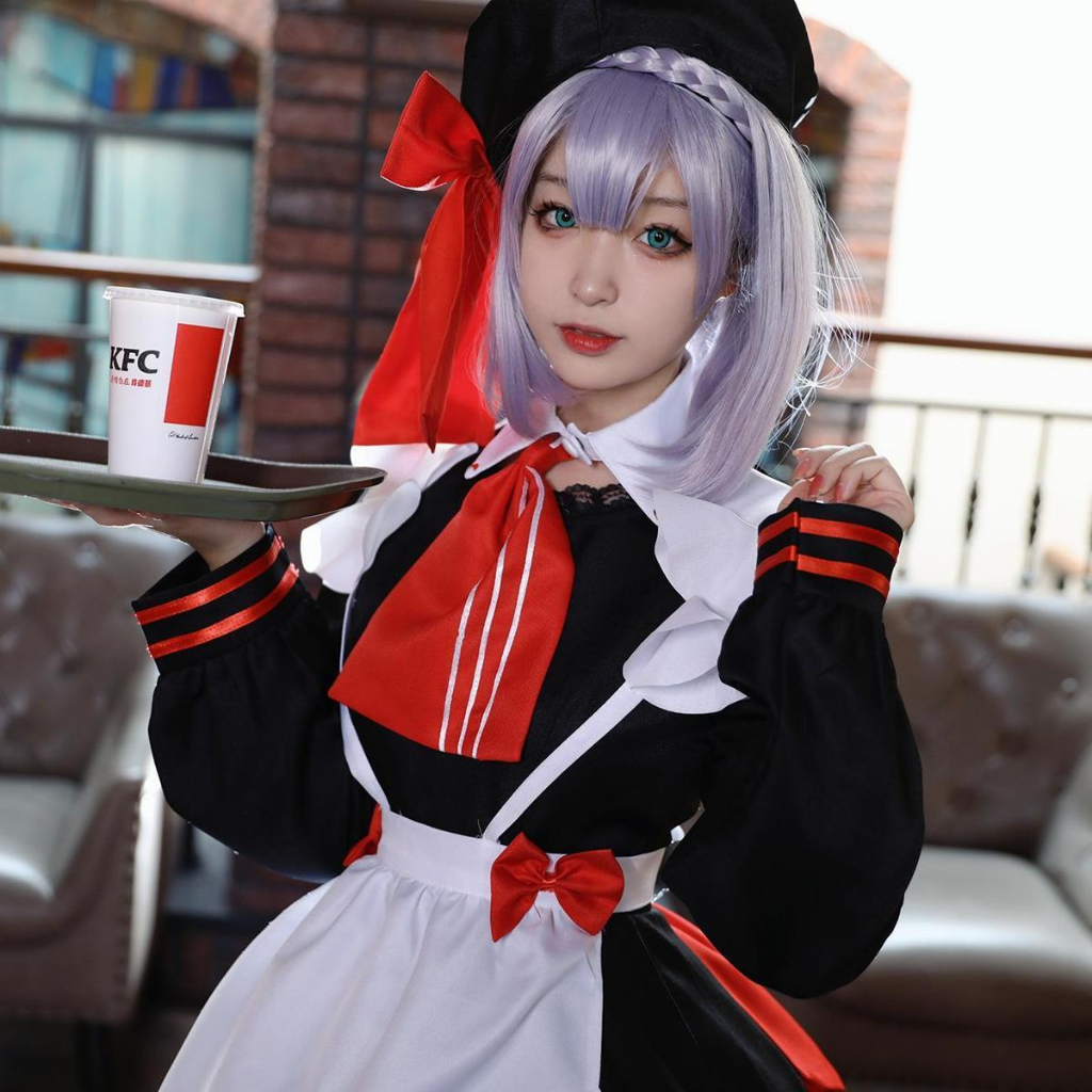 原神KFC聯動諾艾爾cosplay 諾艾爾cos服Lolita服務員女仆服裝角色扮演 | 蝦皮購物