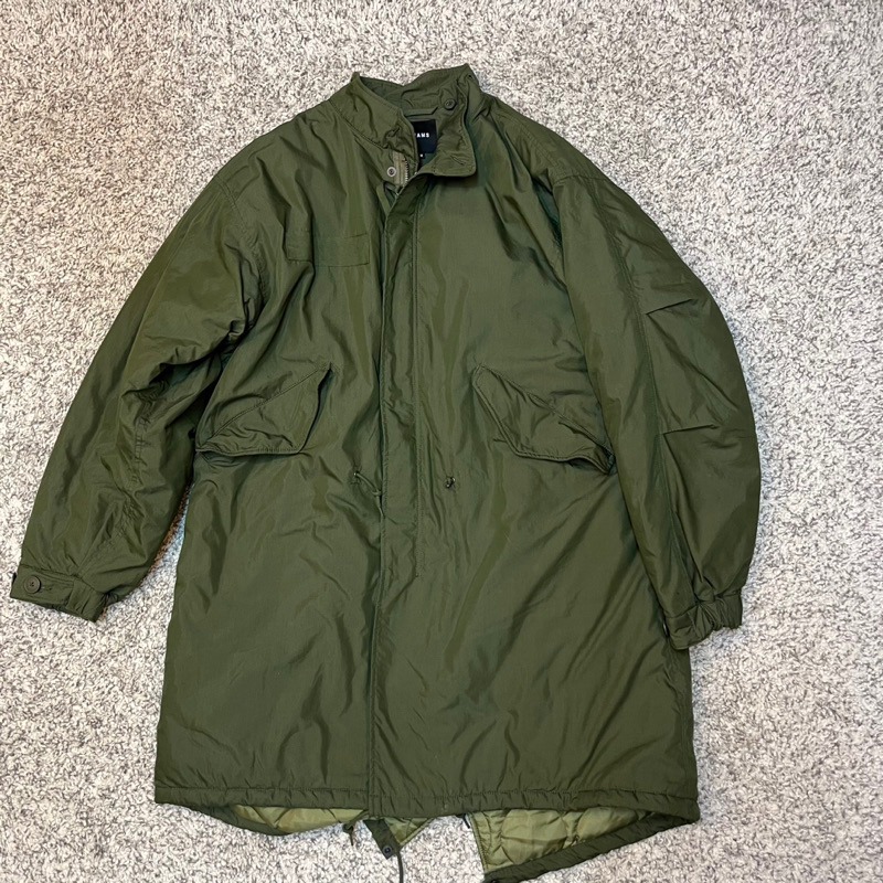 (已售出)Beams M-65 長版軍裝 鋪棉外套 附帽子 (全新品) | 蝦皮購物