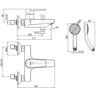 【永昕衛廚】KOHLER Taut 沐浴龍頭(啞光黑) K-74036T-4-BL | 蝦皮購物