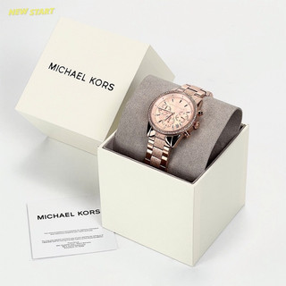 【New START精品服飾-員林】 Michael Kors MK6598 水鑽 玫瑰金 三眼計時女錶 手錶37mm | 蝦皮購物