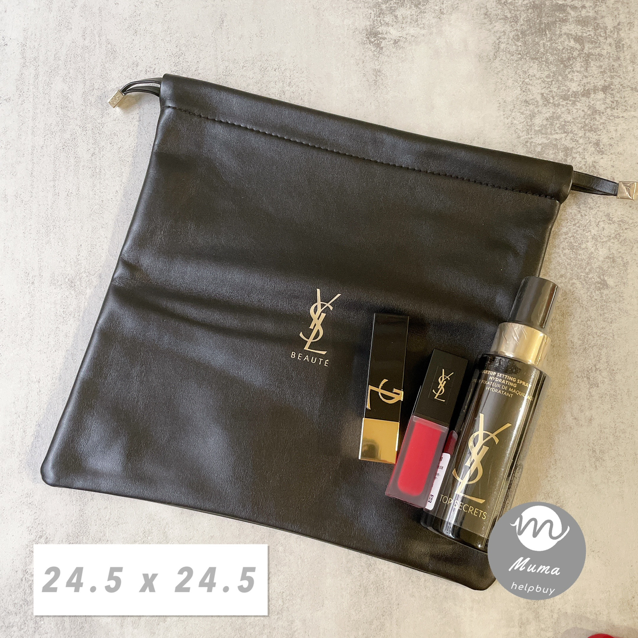 沐媽☀️正品開發票 YSL 化妝包 彩妝包 刷具包 萬用包 收納包 手拿包 過夜包 化妝袋 收納袋 束口袋 | 蝦皮購物