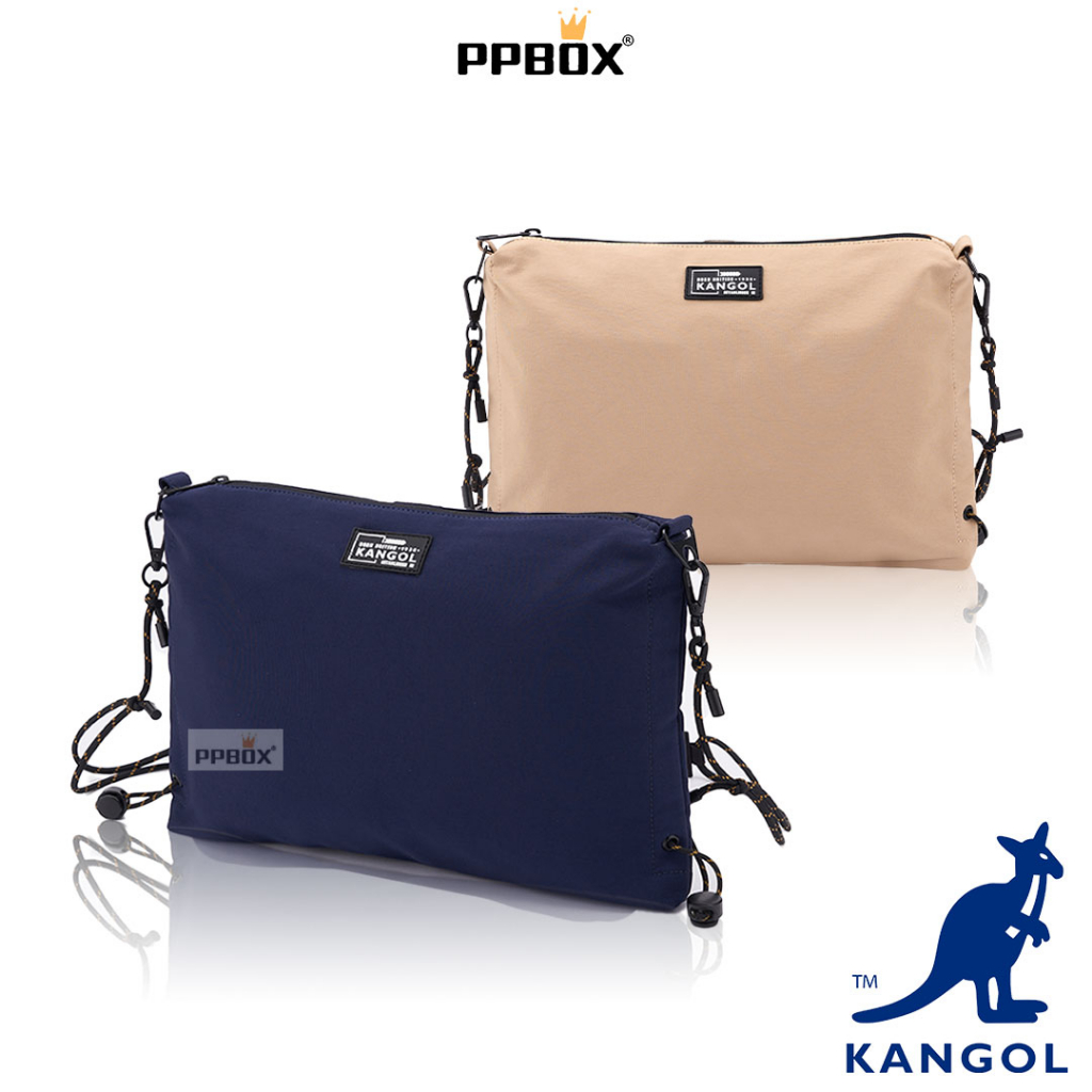 KANGOL 袋鼠 尼龍 雲朵包【63258704】 防潑水 水洗風 素面 盥洗包 側背包 PPBOX | 蝦皮購物