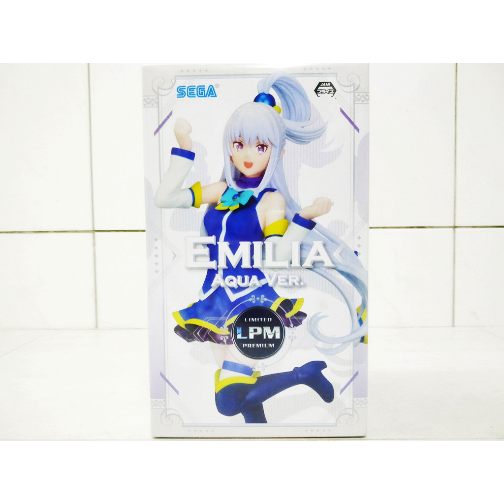 ＠阪僑玩具{現貨}_SEGA LPM Re:從零開始的異世界生活 愛蜜莉亞 EMILIA AQUA Ver._日版 | 蝦皮購物