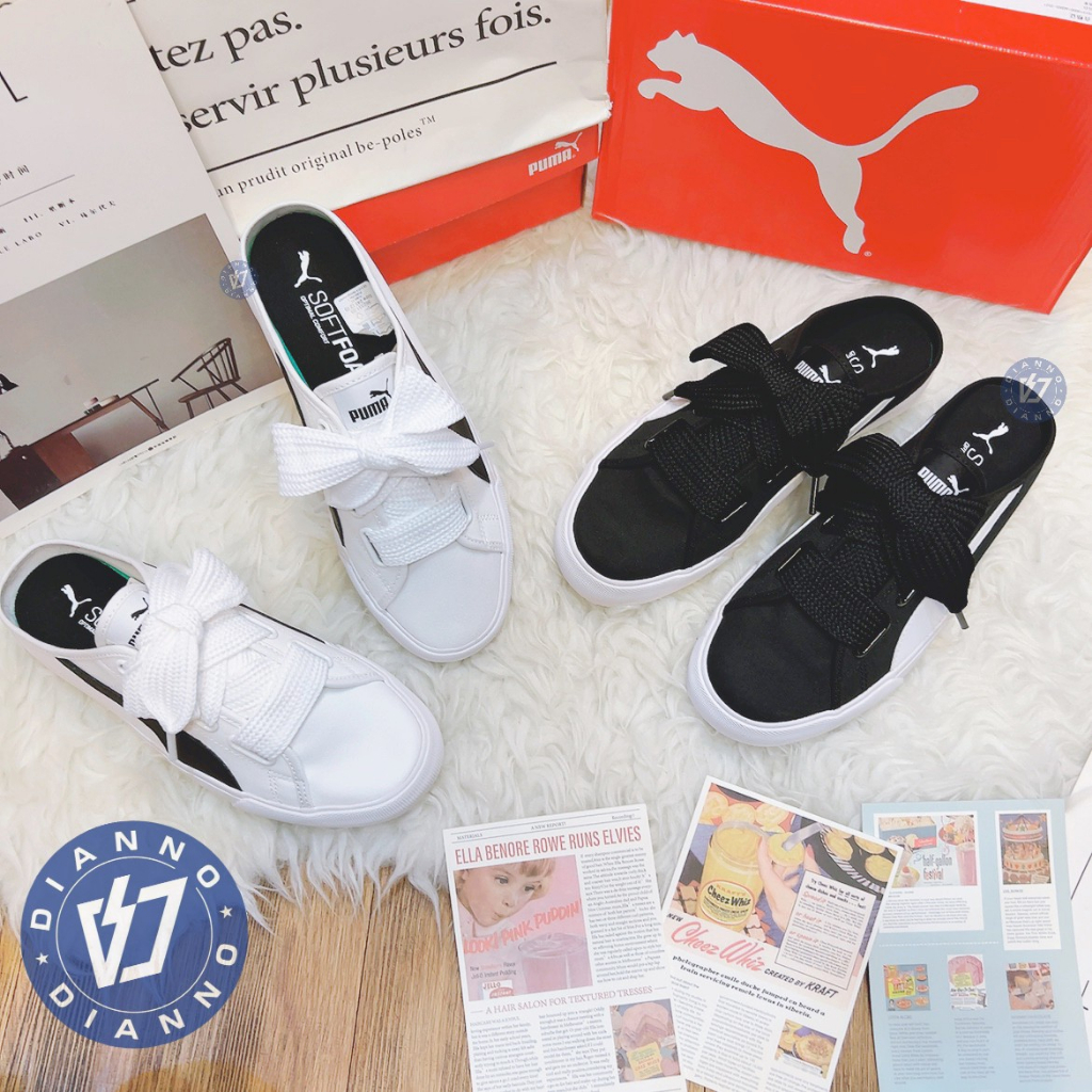 現貨 帝安諾-實體店面 PUMA Bari Mule Ribbon Wns 宣美款 懶人鞋 穆勒鞋 蝴蝶結 382331 | 蝦皮購物