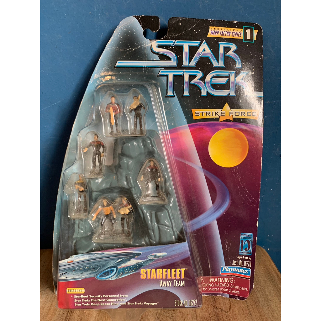 彩星 STAR TREK 星際爭霸戰 星際迷航 STARFLEET AWAY TEAM 微型可動人偶 | 蝦皮購物