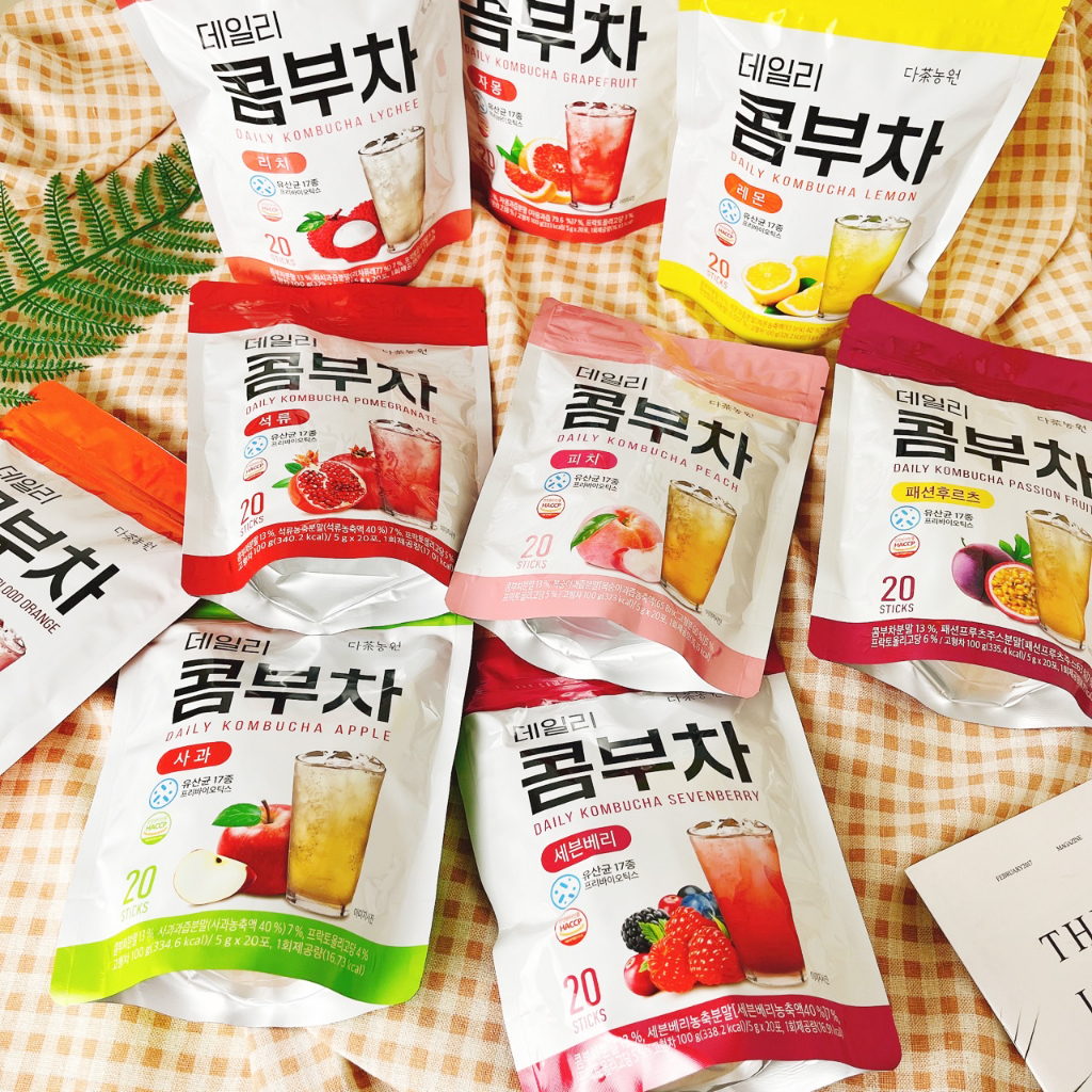 【現貨】韓國 Danongwon 日常康普茶 乳酸菌康普茶 康普茶 5gx20入 莓果 檸檬 水蜜桃 血橙 沖泡 | 蝦皮購物