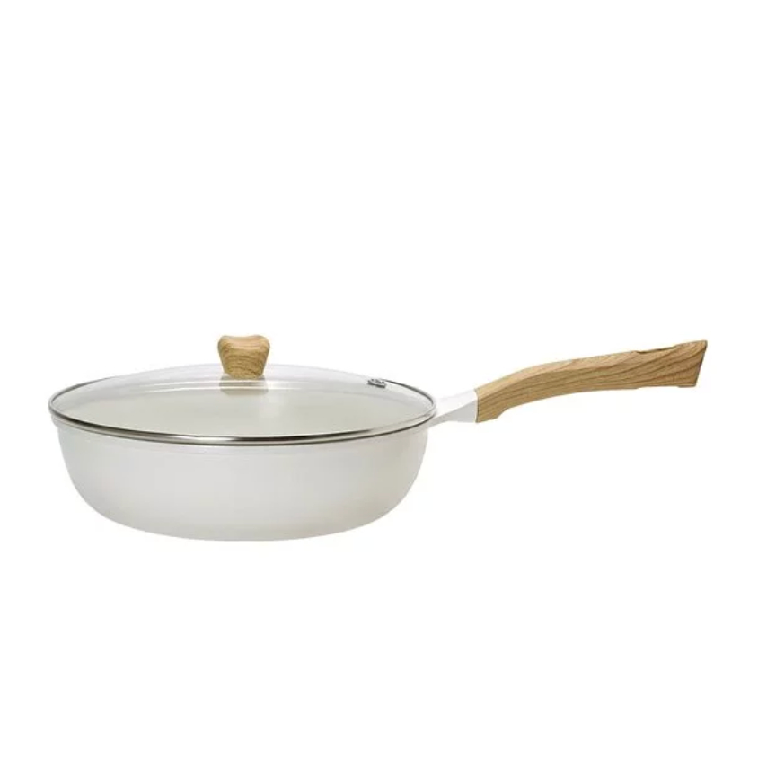 贈品出清-NEOFLAM SNOW 28CM白色炒鍋+玻蓋 W0114 | 蝦皮購物