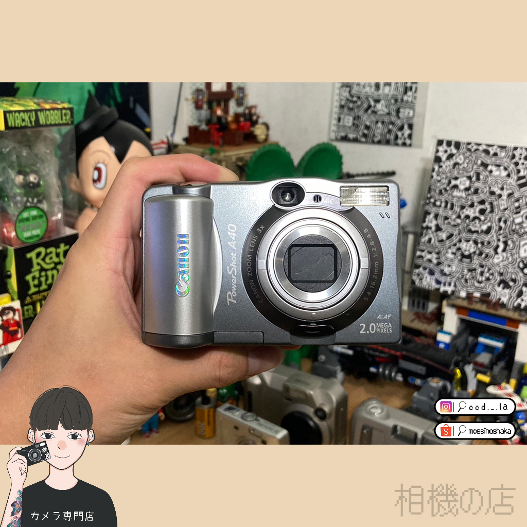 相機の店〉📷 佳能Canon PowerShot A40 千禧復古Y2K CCD相機底片 相機の店〉📷 佳能Canon PowerShot A40 千禧復古Y2K CCD相機底片