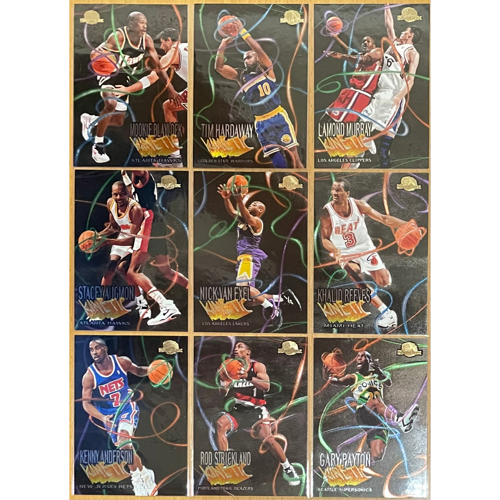 一套9張 Payton Hardaway 等等 1995-96 Skybox KINETIC NBA 特卡 K1~9 | 蝦皮購物