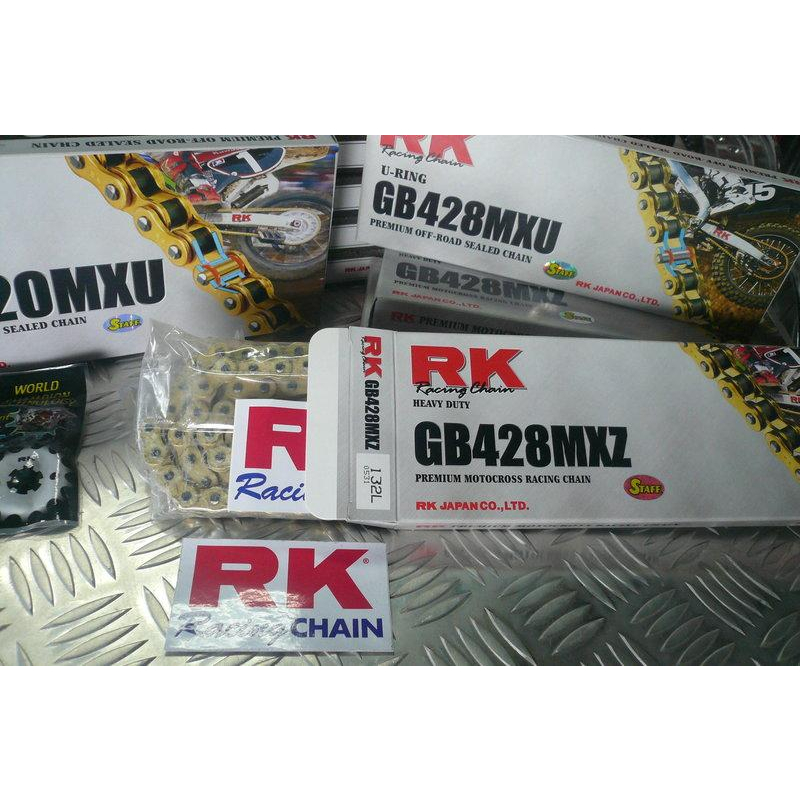 [RK鏈條 製品] rk428無油封鏈 加重鏈 GB BL 428 SB HSB MXZ 強化鏈條 R15 總代理貨~ | 蝦皮購物