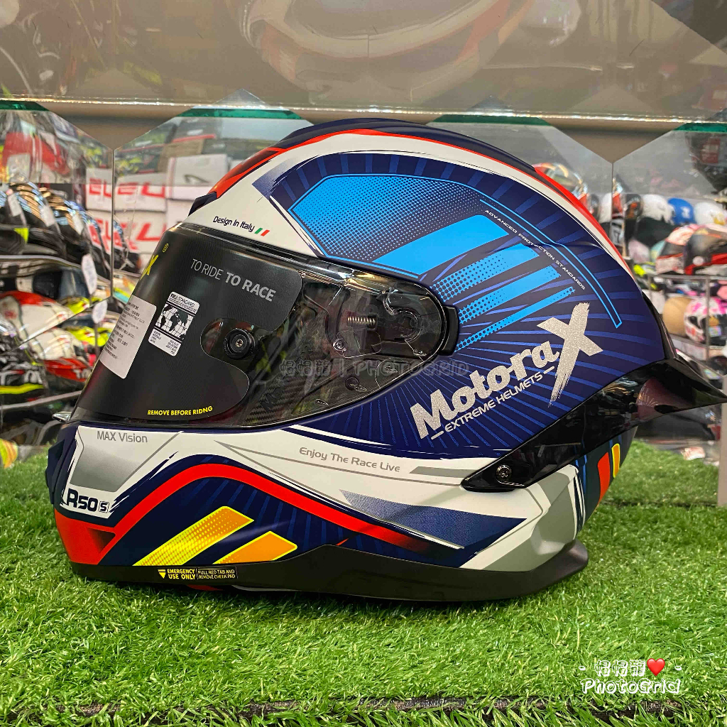 【帽帽龍】Motorax 摩雷士 R50s R50 彩繪 GADA MC1 MC2 全罩式 安全帽 空力 大鴨尾 | 蝦皮購物