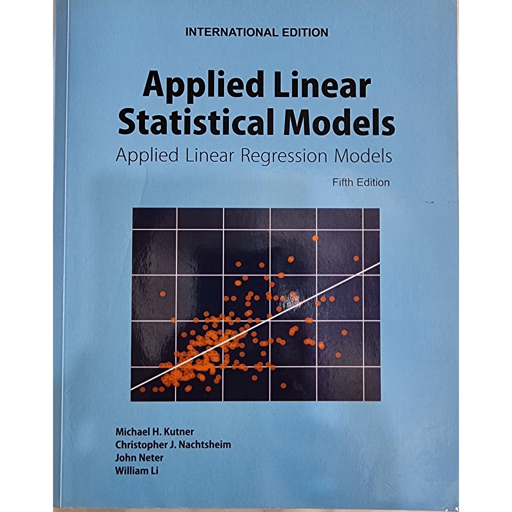 大學用書 Applied Linear Statistical Models 應用線性 (正版) | 蝦皮購物