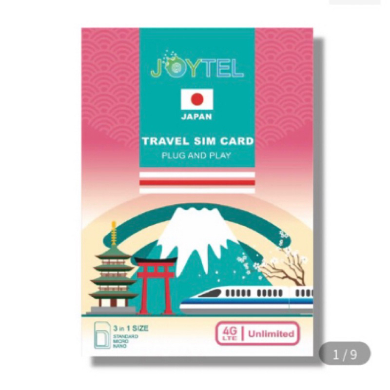 [全新]Joytel 日本JOY金卡4G雙訊號源吃到飽 5天 日本上網卡 | 蝦皮購物