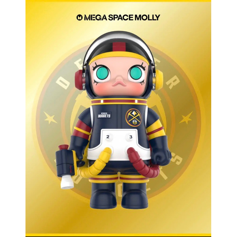 預購 Mega Space Molly 400% NBA 總冠軍 金塊 掘金 限量2023體 | 蝦皮購物
