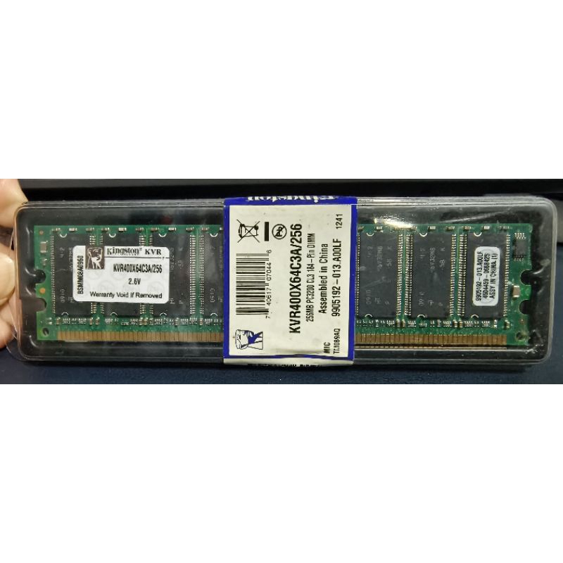 金士頓 KVR400X64C3A/256 256MB DDR 400MT 盒裝未拆 終身保 | 蝦皮購物