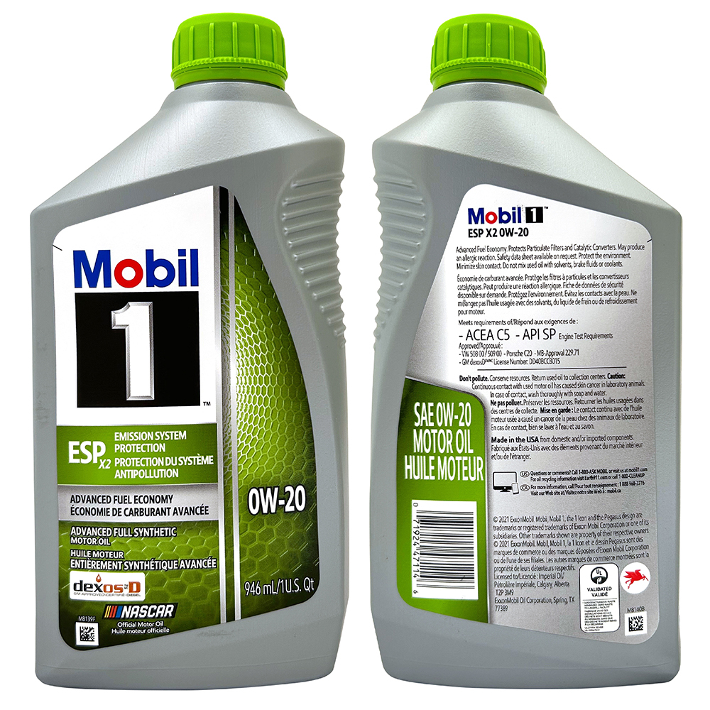 【車百購】 美孚 Mobil 1 ESP X2 0W20 5W30 全合成機油 汽柴油通用 長效型 節能省油 | 蝦皮購物