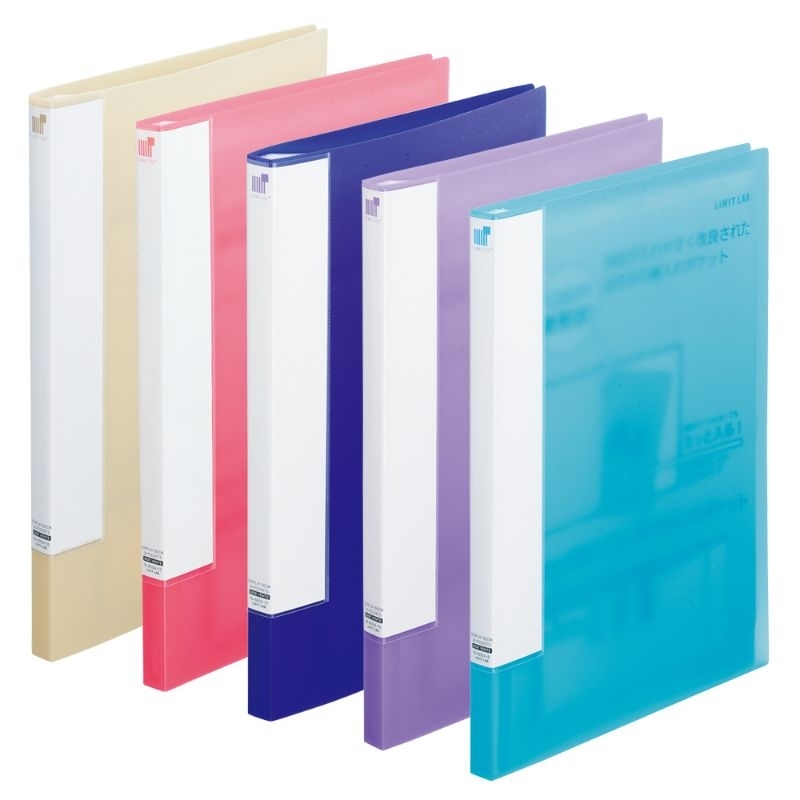 [正宗日貨]lihit CUBE FIZZ 。A4新型態側入資料簿A3相容款/獨家山形側入開口。加贈3M分類見出索引片 | 蝦皮購物