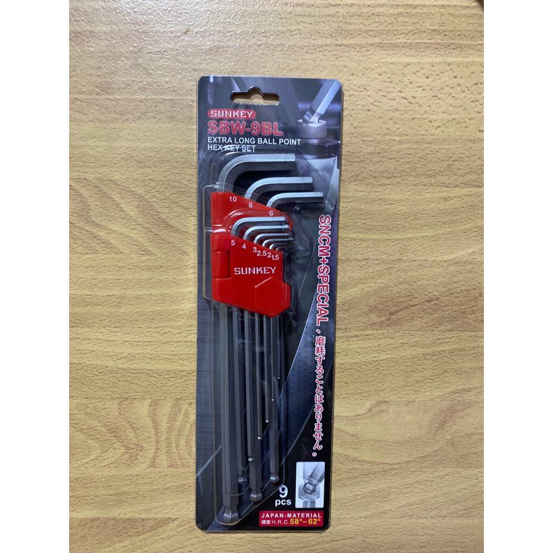 含稅附發票 SUNKHY六角扳手組 9支組外銷精品 六角棒 球型頭 SBW-9BL | 蝦皮購物