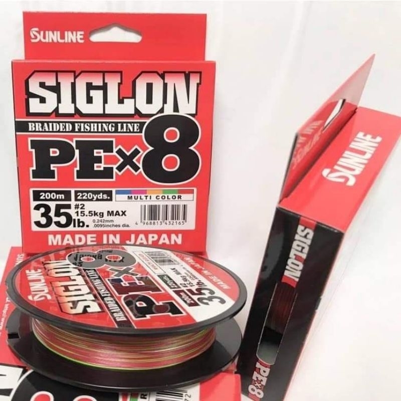 日本sunline SIGLON X8 PE 8股編織PE線 五色線 母線 | 蝦皮購物