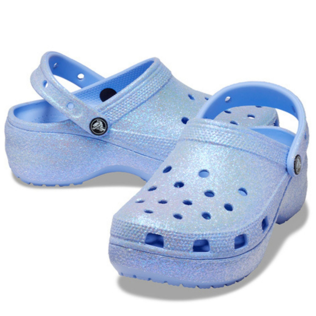 CROCS 女 涼拖鞋 厚底 克駱格 一體成形 緩衝 月光紫 207241-5Q6 運動達人 | 蝦皮購物