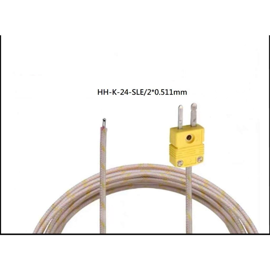 K型熱電偶 耐高溫玻璃纖維線 測溫線 HH-K-24 耐高溫704度 烤箱 烘焙 咖啡 火爐 溫度計 2米 | 蝦皮購物