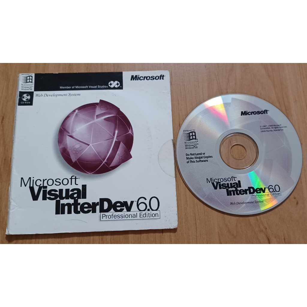 [二手收藏品]Microsoft Visual InterDev 6.0專業版 | 蝦皮購物