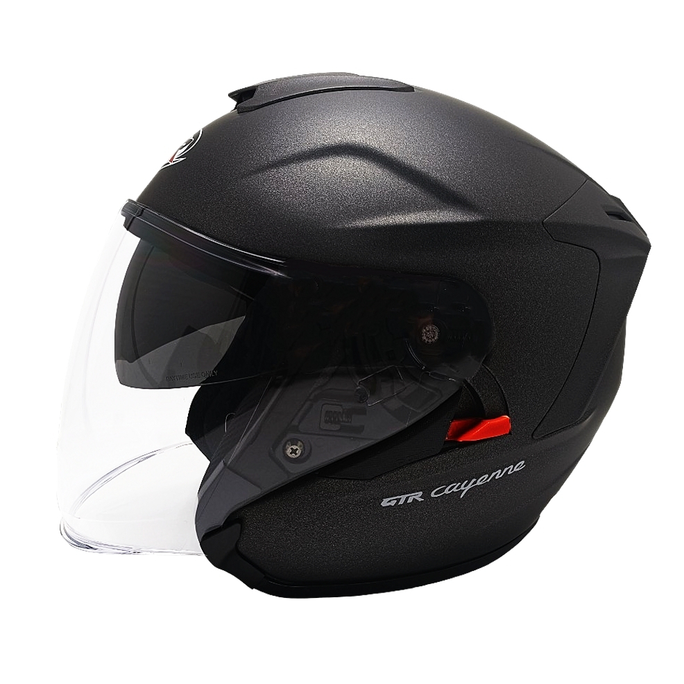 GTR RO7 素色 平黑 半罩 內置墨鏡 3/4 階梯式鐵插扣 安全帽 | 蝦皮購物