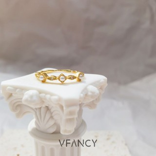 -VFANCY-｜現貨| 24H發貨 戒指 女生戒指 agete款 925銀 14k真金 珍珠戒指 防過敏 | 蝦皮購物