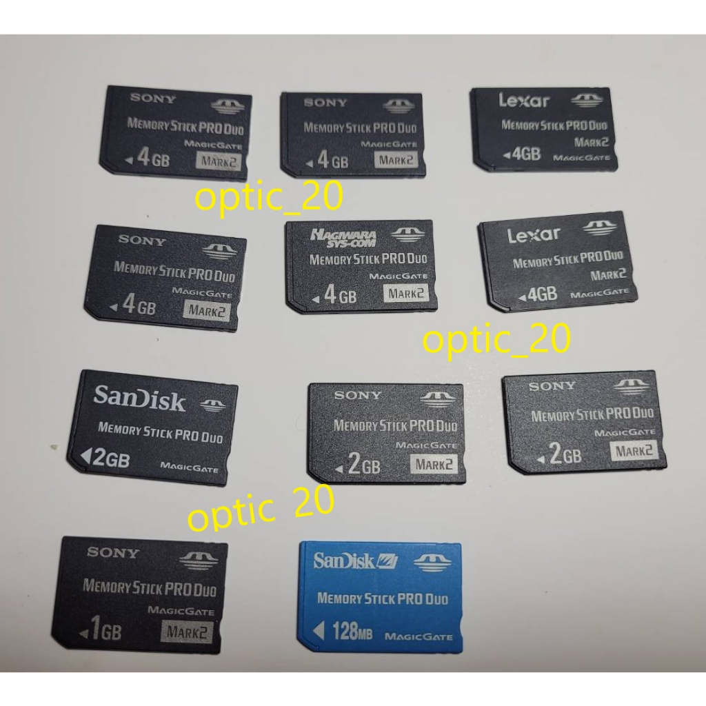 SONY CCD 老數位相機 ccd記憶卡 現貨 MS Duo Memory Stick PRO DUO PSP記憶卡 | 蝦皮購物