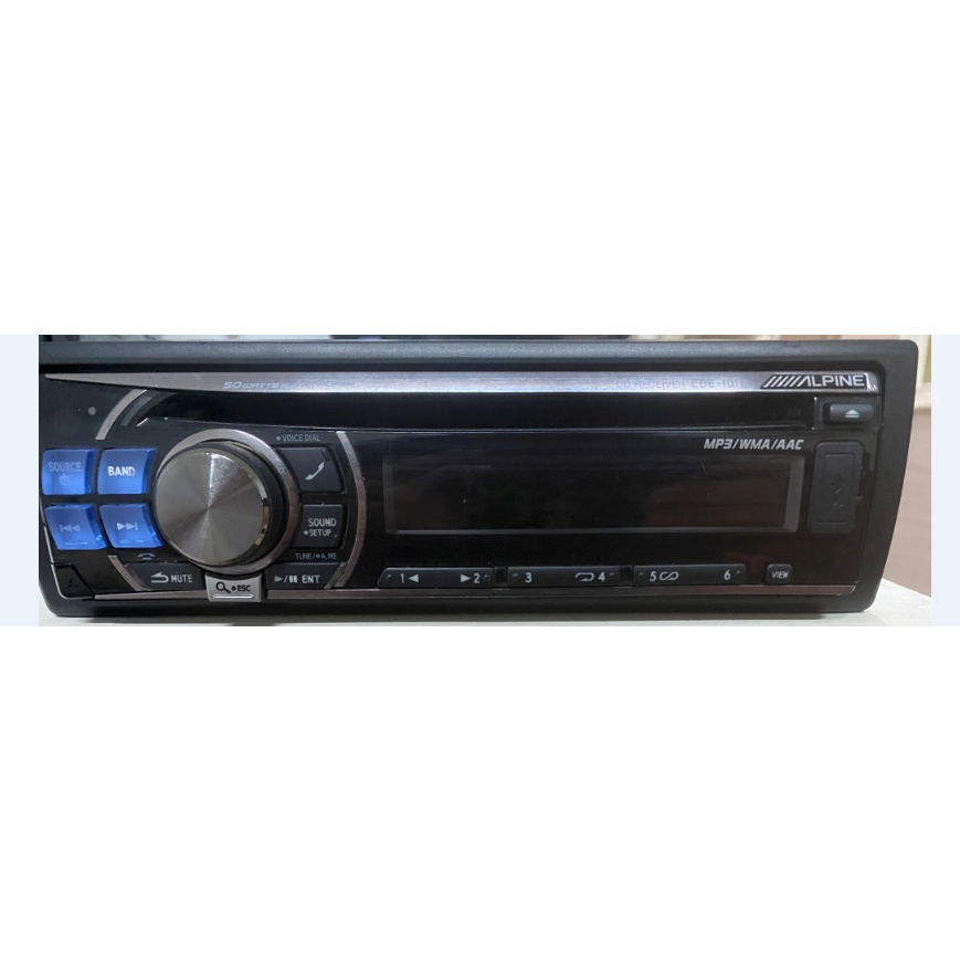二手ALPINE CDE-101E(USB/AUX/CD)，含線組 | 蝦皮購物