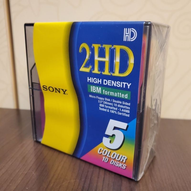 全新原廠SORY 3.5吋 2HD 1.44MB 磁碟片一盒 | 蝦皮購物