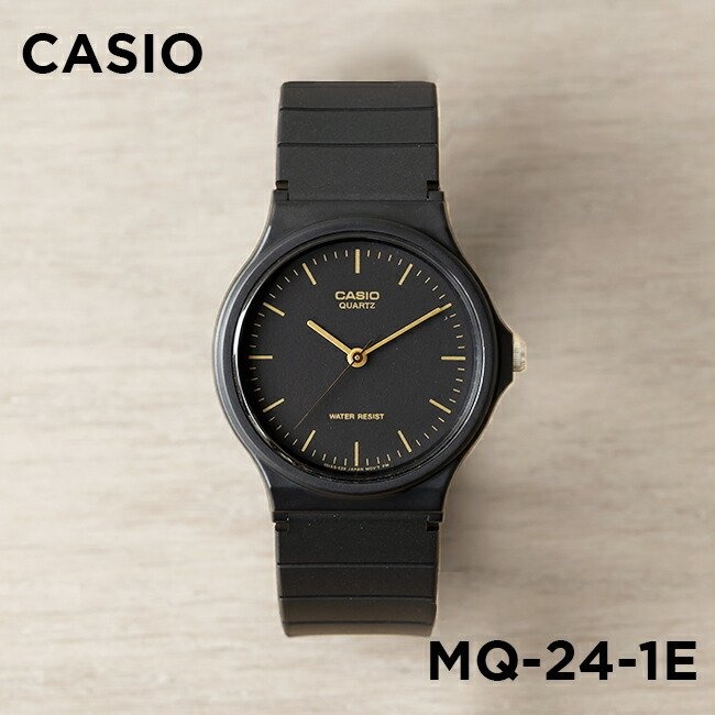 【金台鐘錶】CASIO卡西歐 MQ-24-1E(考試專用) (學生 當兵 考試 必備) 簡約時尚風格(黑面金釘字) | 蝦皮購物