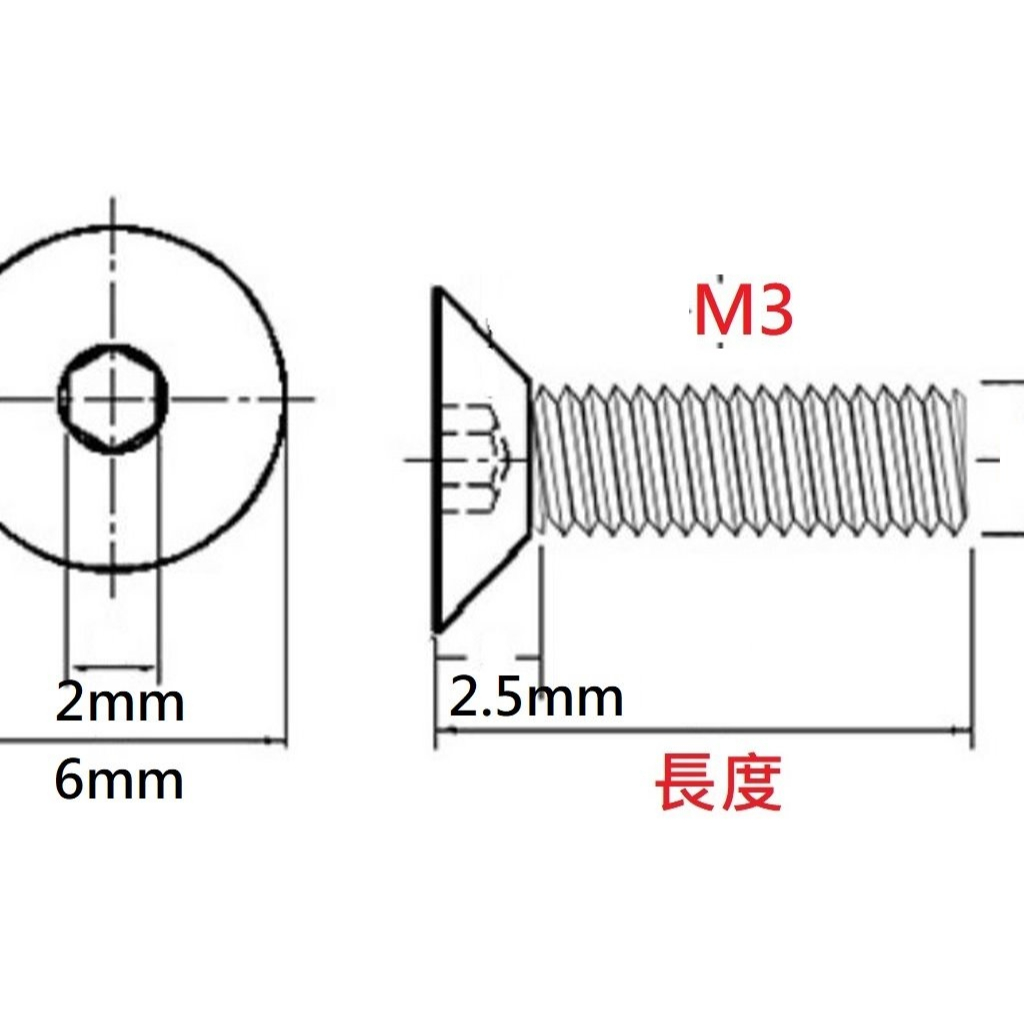 ★台中貨 每日出★ 皿頭螺絲 M3 M4 長度4-30mm 平頭螺絲 內六角螺絲 電子螺絲 多長度 鋁擠型 機械牙 | 蝦皮購物
