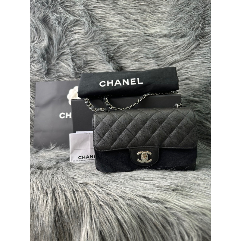 CHANEL A69900 黑色 荔枝皮 銀鍊 MINI COCO 20 CF 肩背包 斜背包 全新 已售出 | 蝦皮購物