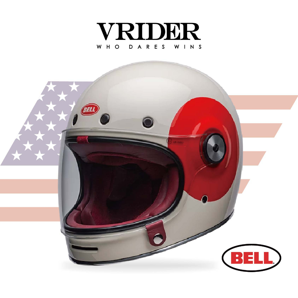 【VRIDER】總代理直營 Bell - Bullitt TT 跑旅初心 全罩 復古帽 樂高帽 caferacer | 蝦皮購物
